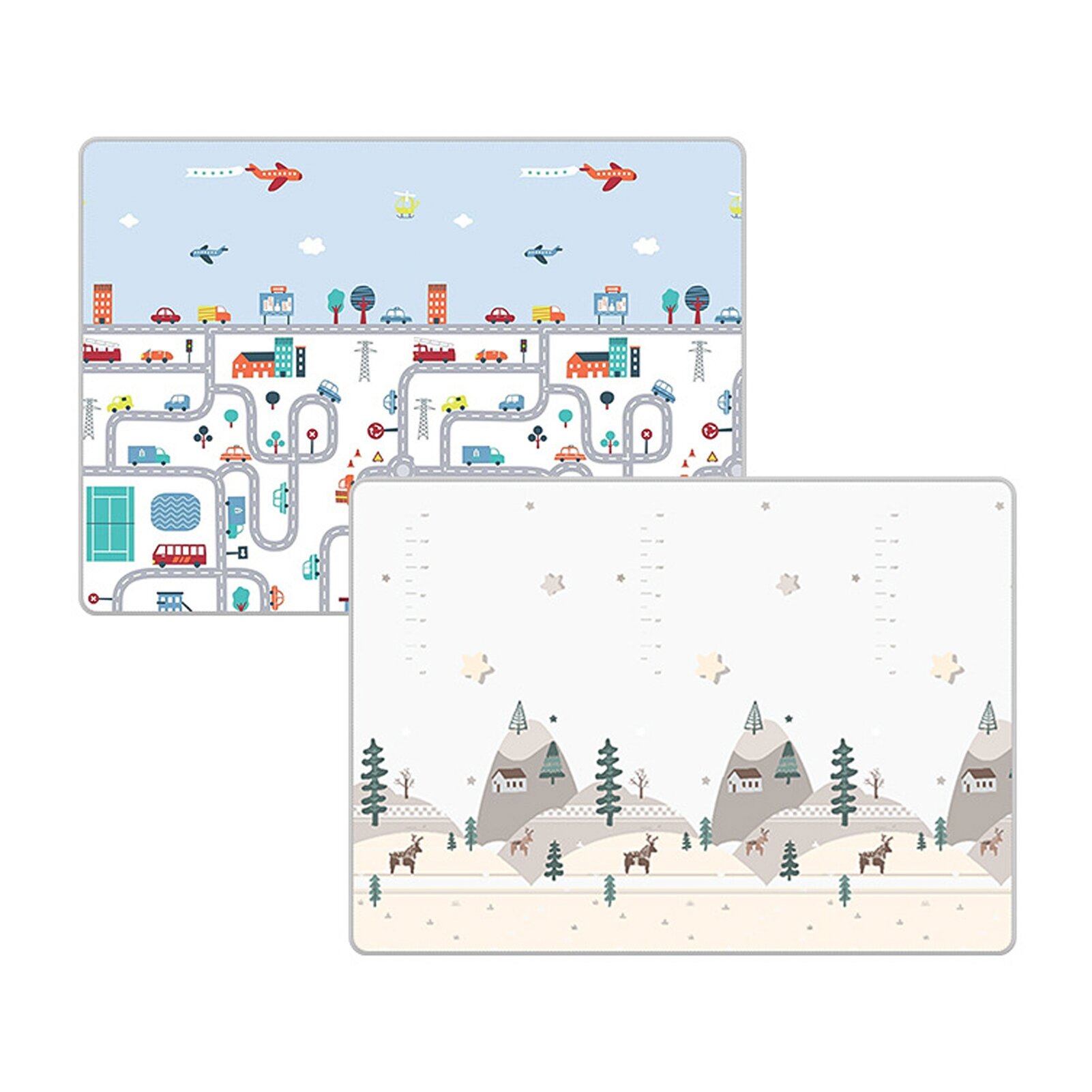 Коврик для игр Baby Play Mat 180*150 см, водонепроницаемый, складной, с сумкой для хранения для малышей и детей