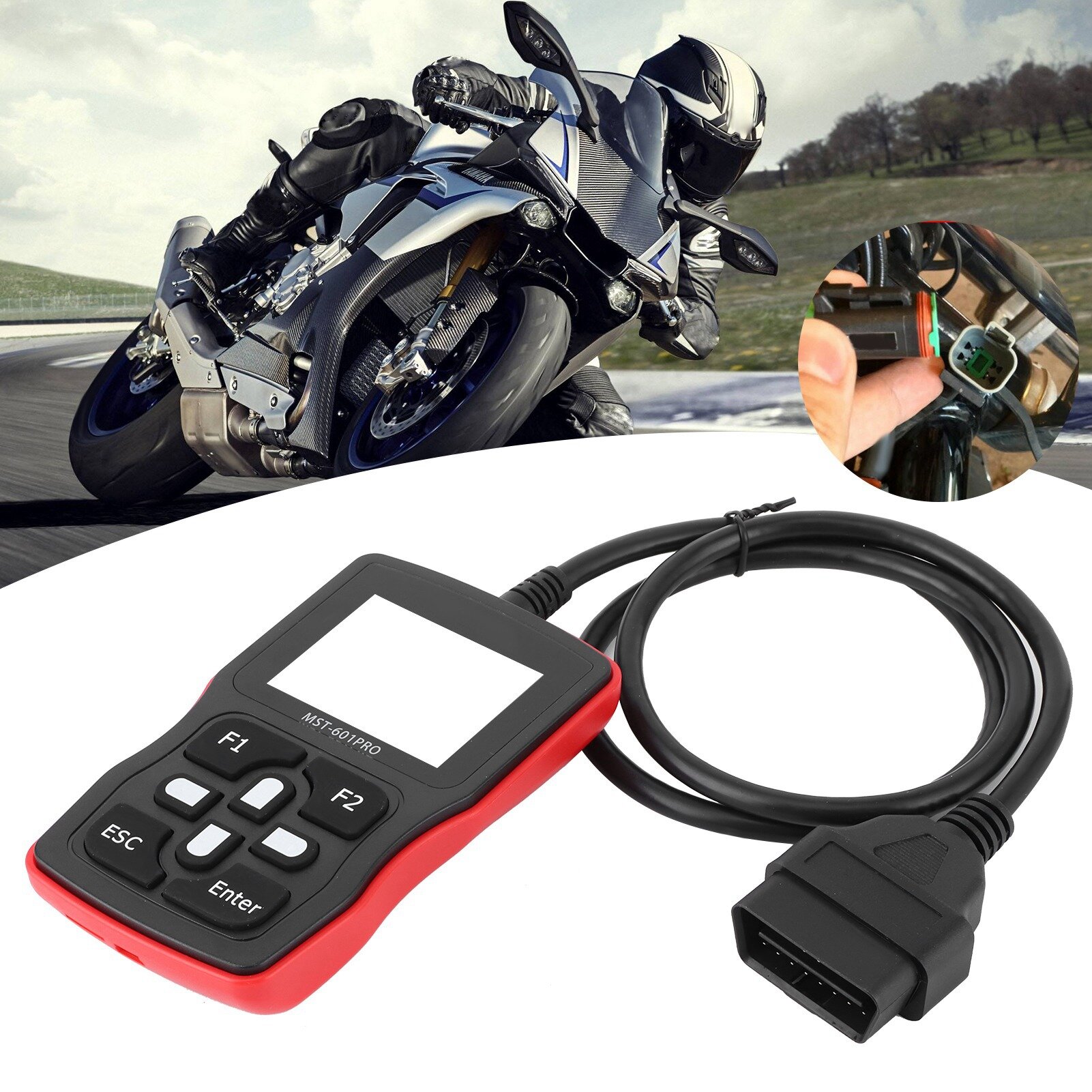 Motorcycle Scanner OBD2 Code Reader Automotive Diagnostic Tool Fit for Suzuki — фото 1
