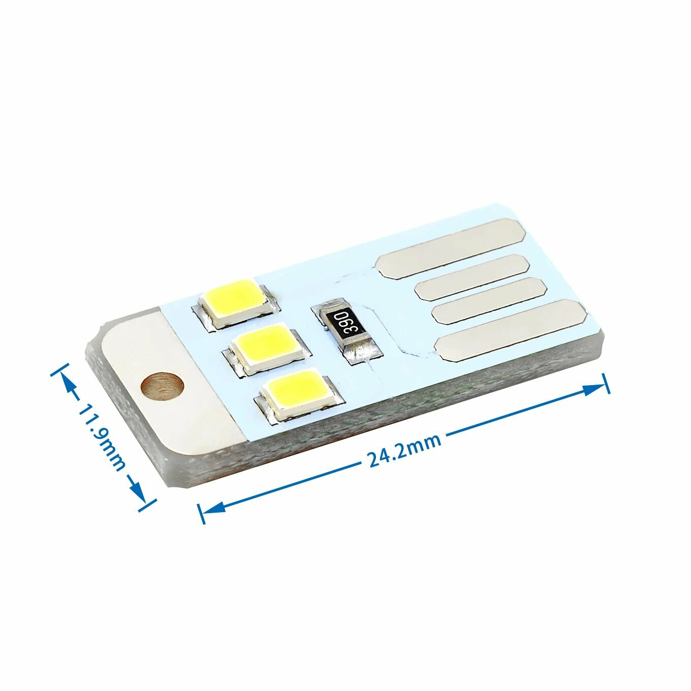 Модуль USB-фонаря, 5 штук, черный, энергосбережение, LED-подсвет