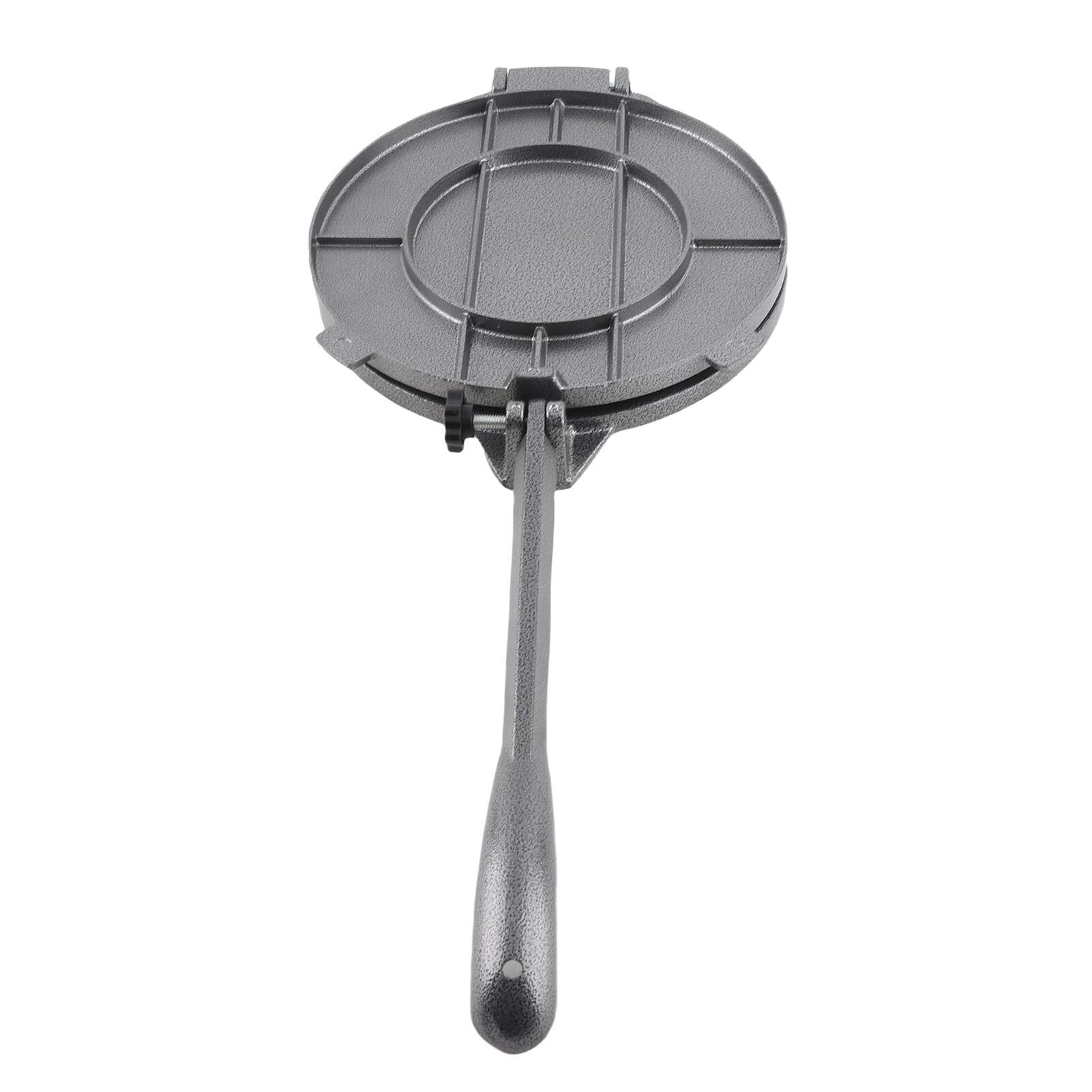 Пресс для тортильи из алюминиевого сплава, ручной, 20 см, для приготовления тортильи, пиццы, пирогов, котлет, черный, прочный, простой в использовании