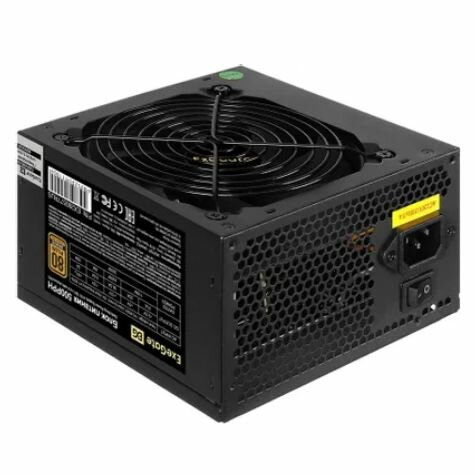 Блок питания ExeGate 500PPH EX280577RUS-OEM-S 500W (EX280577RUS-OEM-S) черный - 500 Вт, 80+ Bronze, ATX 20+4 пин, 4 pin + 4 pin x2 CPU, 6 SATA, 4 x 6+2 pin PCI-E
