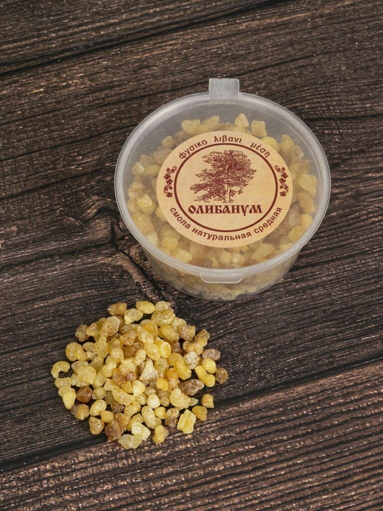 Смола Олибанум, ладан натуральный (Сорт 2, чистая, средняя 4-6 мм) фасовка - 50 г.