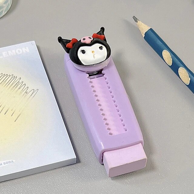 Милый стирательный ластик, масштабируемый мультяшный ластик Sanrio Kuromi Cinnamoroll, ретро подарок