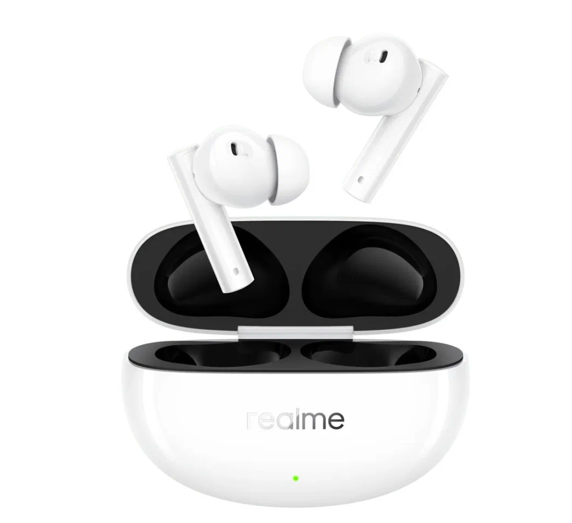 Беспроводные беруши Realme Buds Air 5 с микрофоном и функцией шумоподавления, TWS, белое