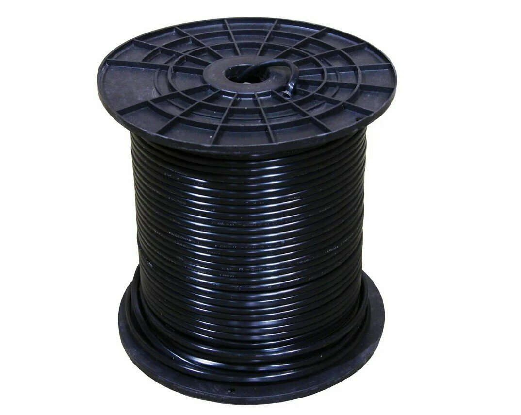 Кабель КВК-П-2 +2x0,50 мм² (Cu/CCA) (96) черный (бухта 200 м) PROconnect