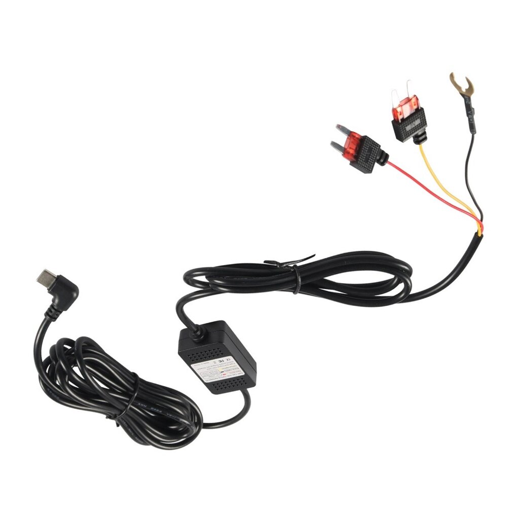 Комплект жестких кабелей с напряжением от 12 В 24 В до 5 В типа C Предохранители для понижающей линии видеорегистратора