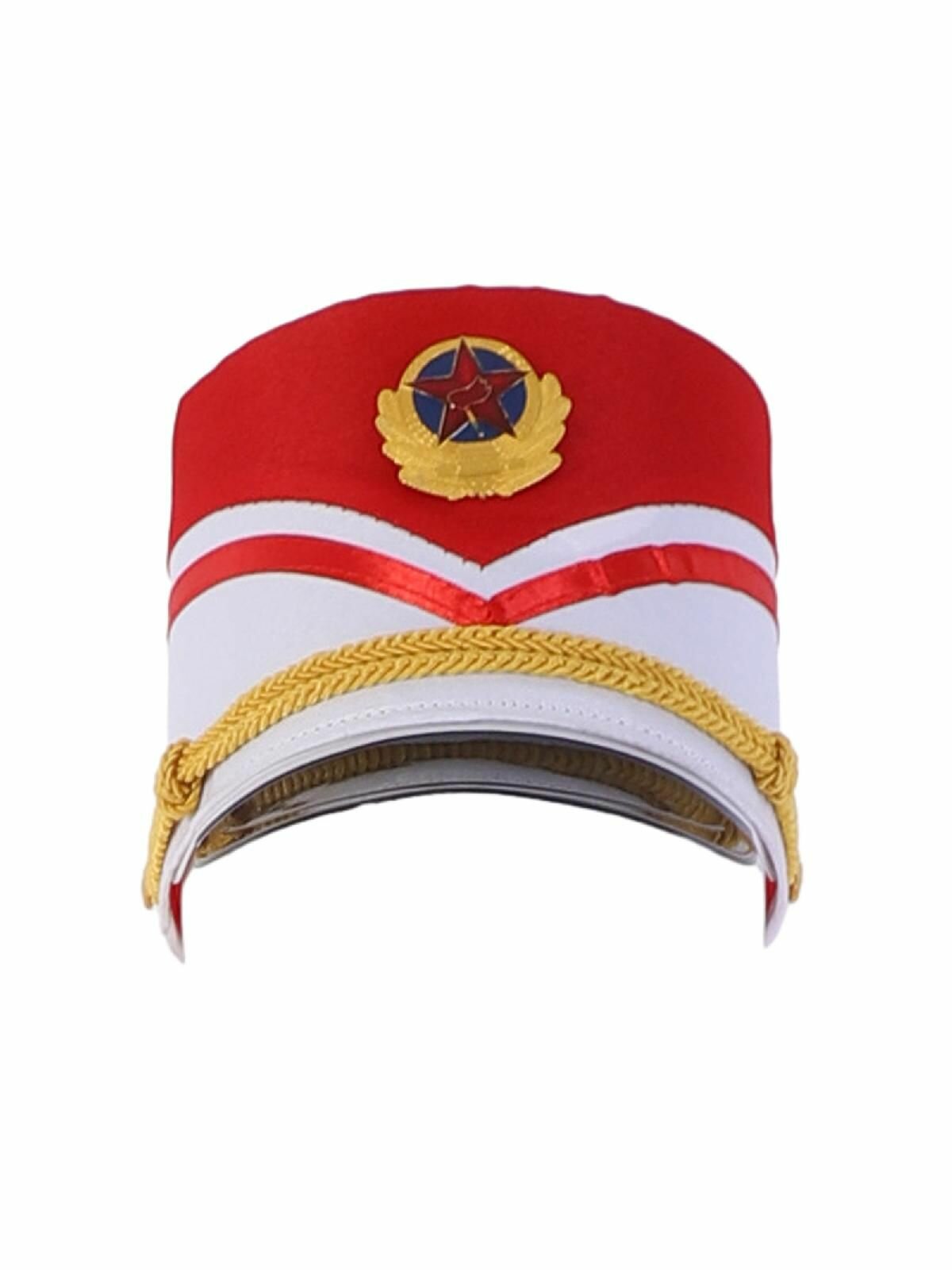 Барабанная фуражка, - Красный перевернутый треугольник