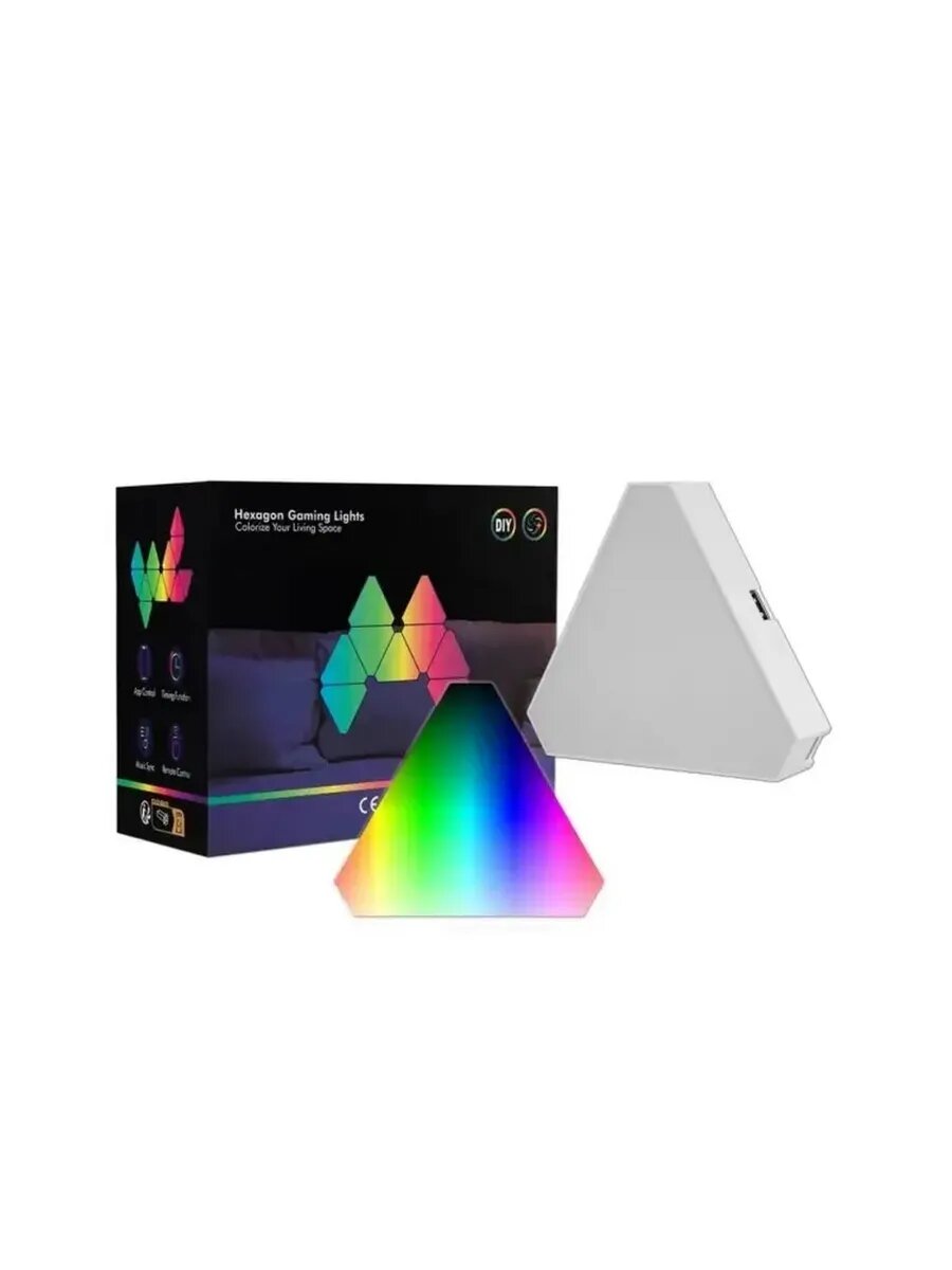 Инновационный RGB треугольный светильник для интерьера