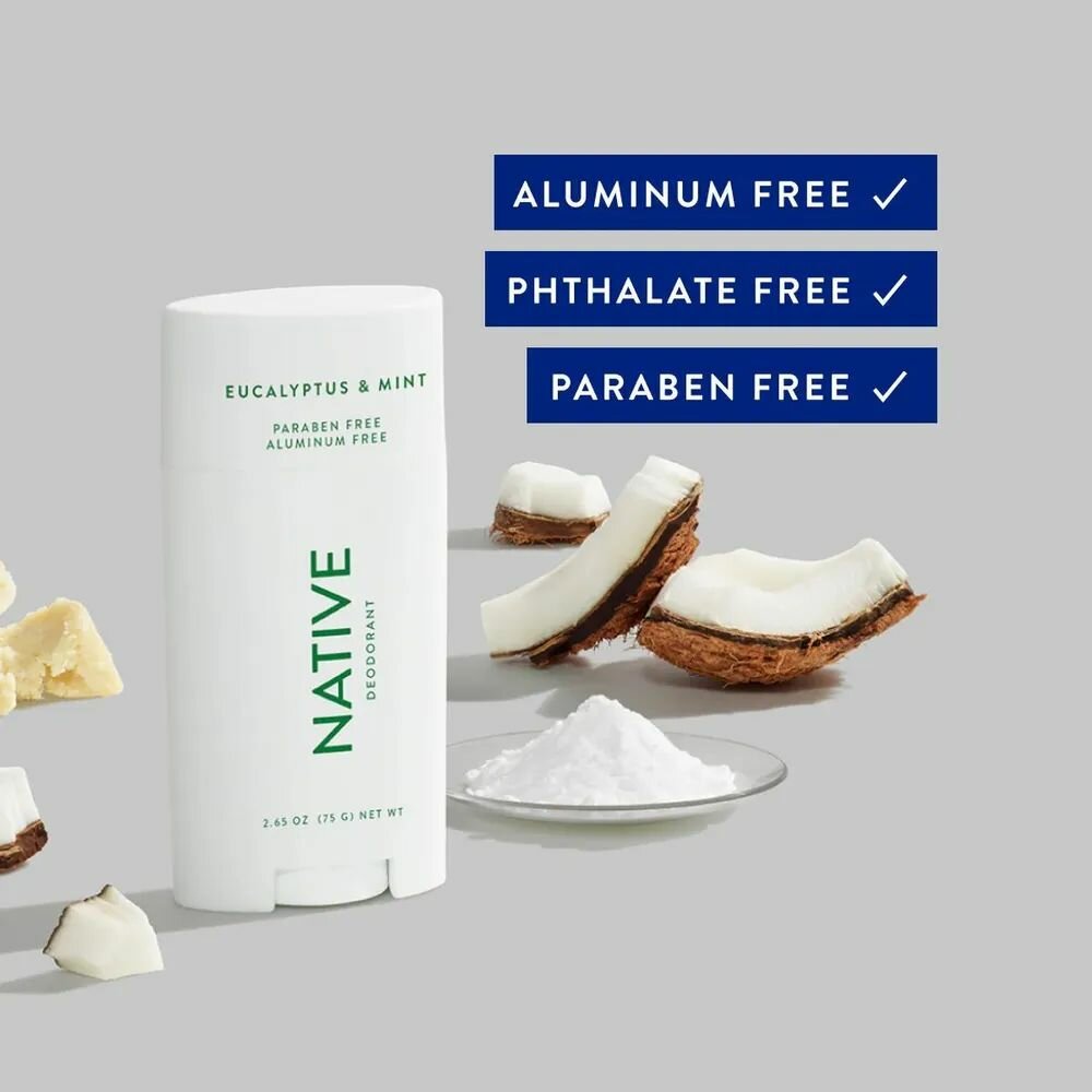 Native, Дезодорант без алюминия с пищевой содой, кокосовым маслом и маслом ши, огурец и мята, 75 гр.