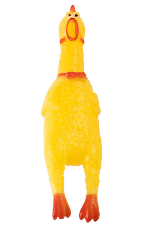 3 x Игрушка-пищалка Курица, 30 см 104153 Рыжий кот (Комплект из 3 штук)