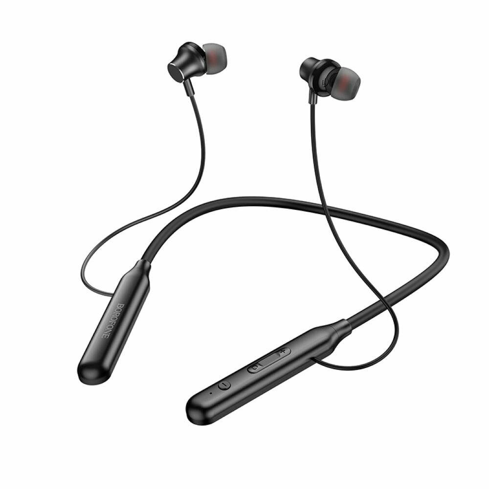 Bluetooth гарнитура BOROFONE BE56 Powerful Sports BT 5.0, внутриканальные, спортивные (черные)