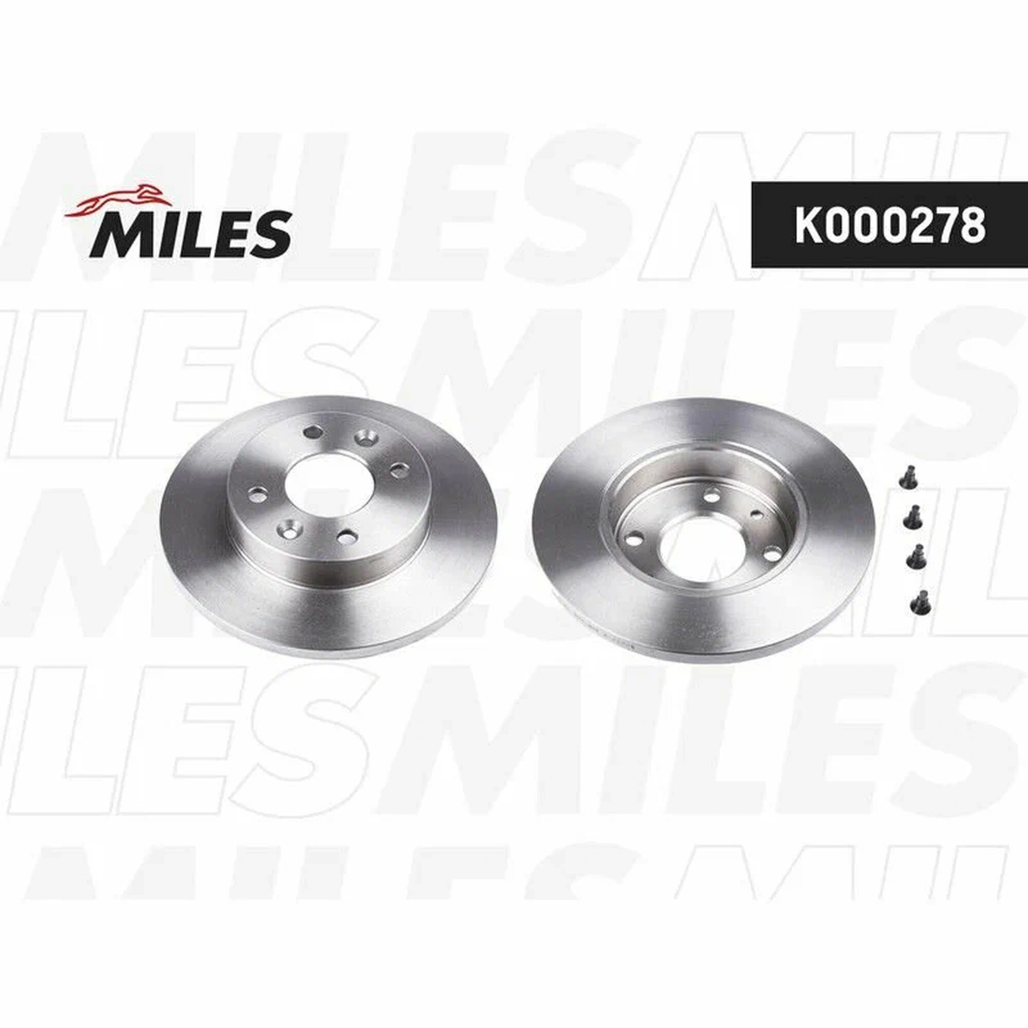 Тормозной диск MILES K000278, для Renault Logan, передний, вентилируемый, серый чугун