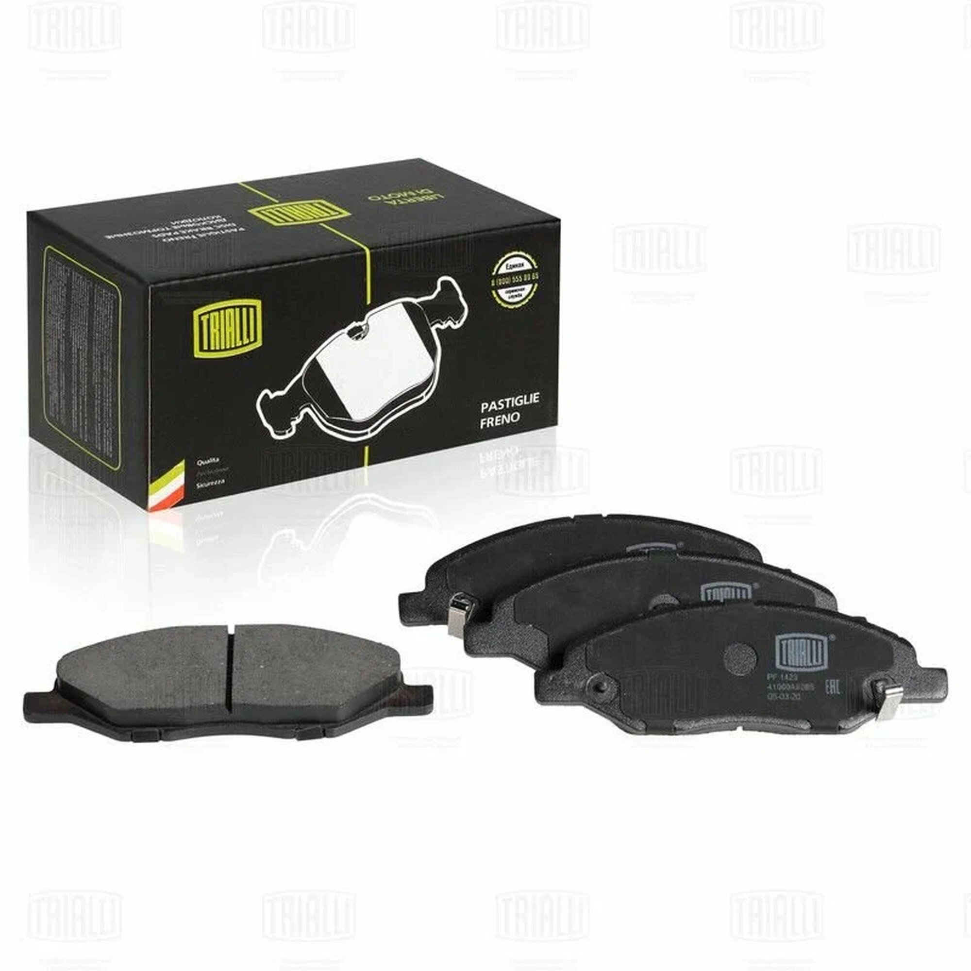 Колодки тормозные дисковые передние TRIALLI PF1423 для а/м NISSAN MICRA/NOTE/TIIDA