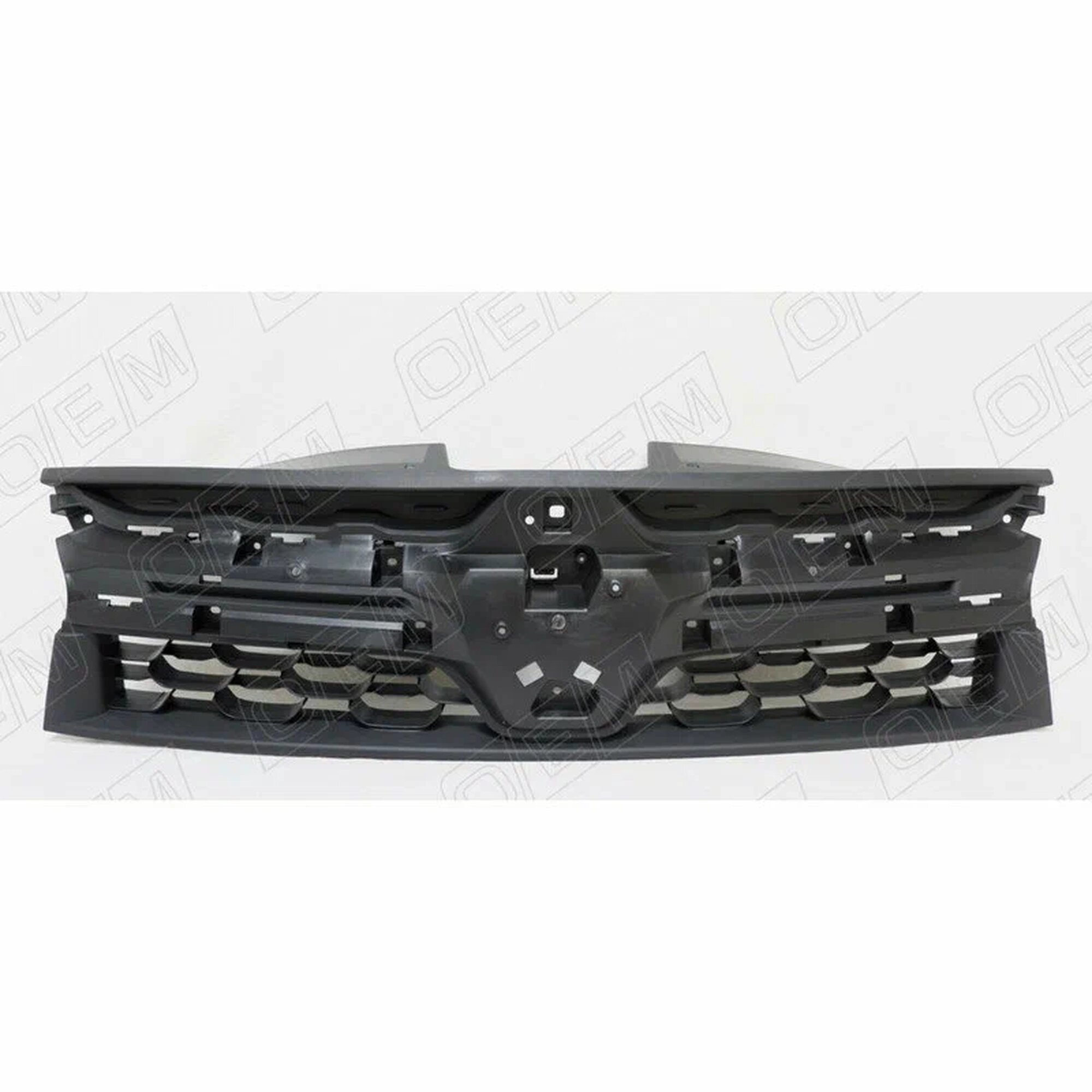 Решетка радиатора O.E.M OEM3081, для Renault Duster, ABS пластик, черная