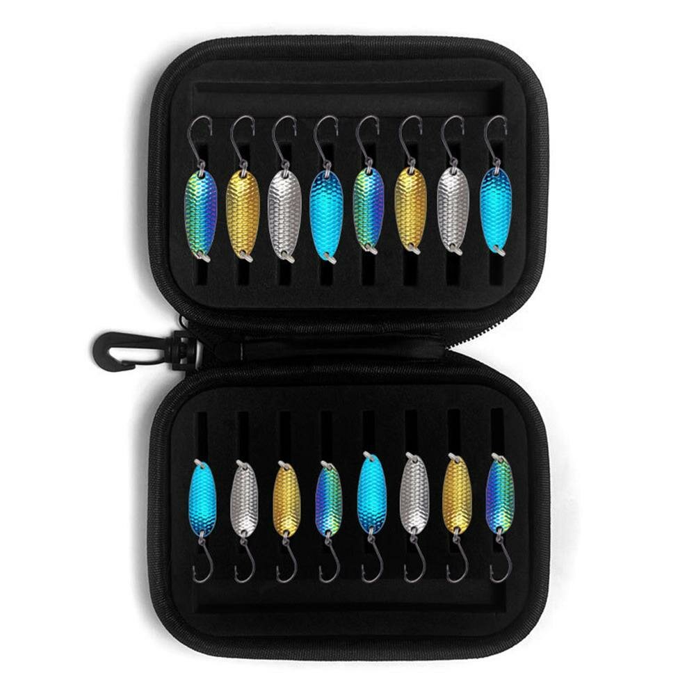 Набор блесен для спиннинга, Блесна для рыбалки, приманка Luya, подарочный набор 16 штук