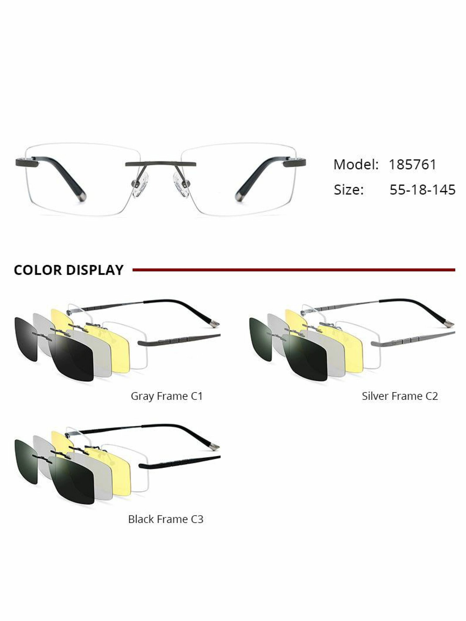 Оправа для очков титановая женская мужская