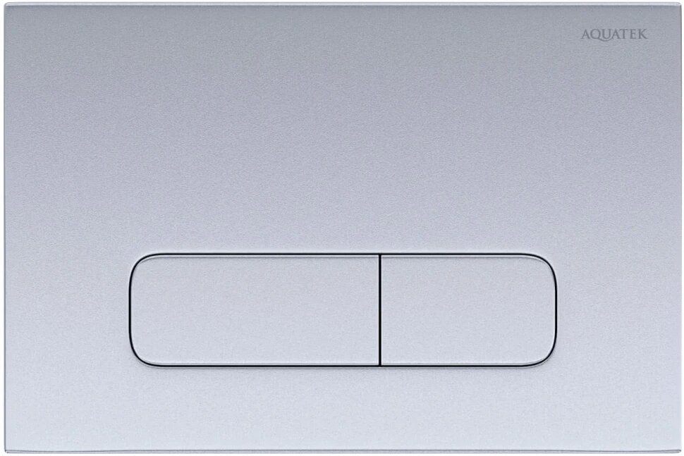 Кнопка смыва Aquatek PNS-0000008 для инсталляции, матовый хром