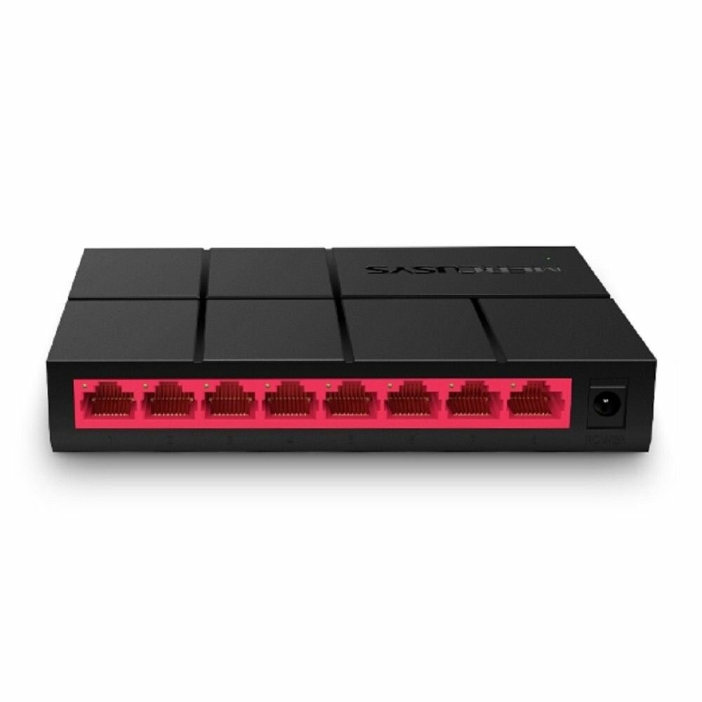 Коммутатор Mercusys MS108G гигабитный неуправляемый, 8xRJ45 1Гбит/с