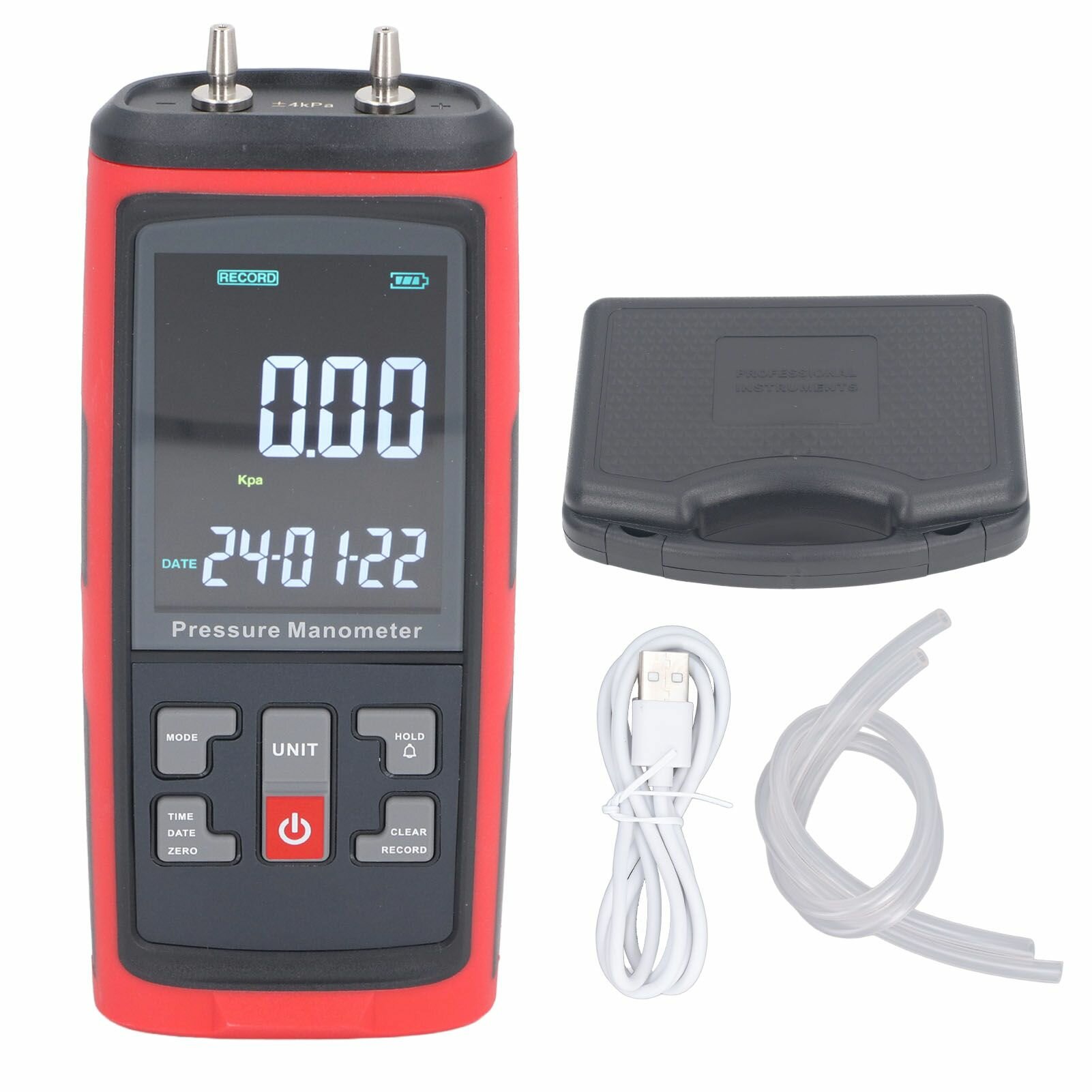 Манометр 4кПа с записью, для химии/металлургии