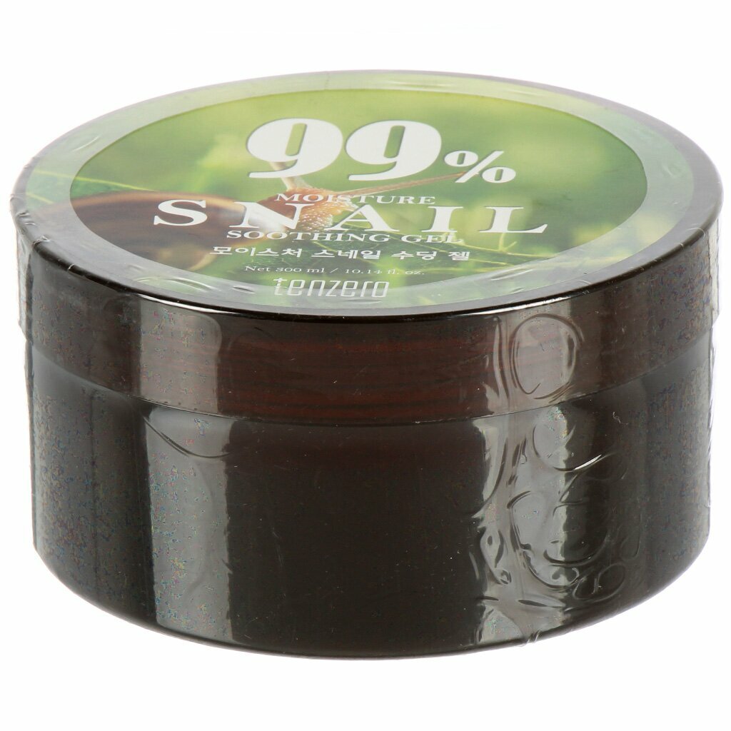 Успокаивающий гель для лица и тела Tenzero Moisture Snail Soothing Gel с муцином улитки, восстановление, уход, 300 мл