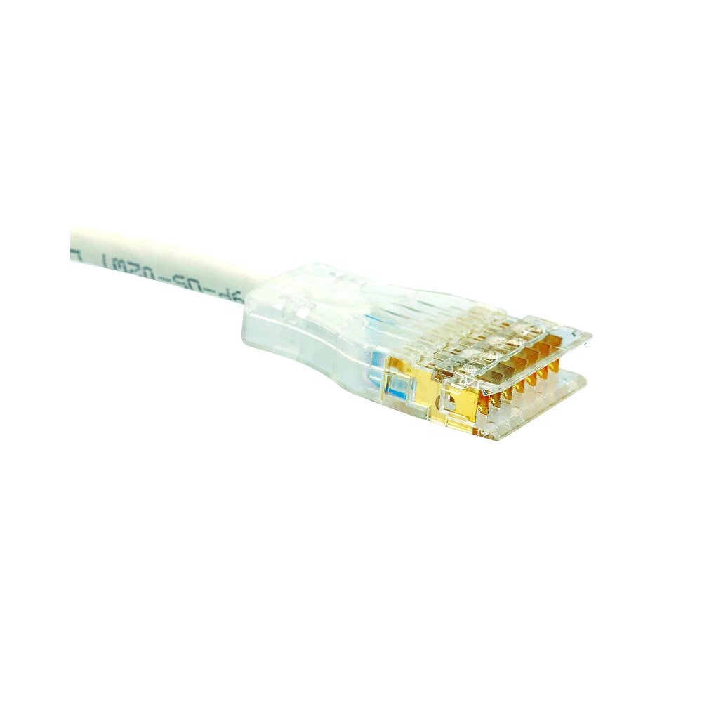 Патч-корд оптический 22D-2B-01WT кат. 5е 110-RJ45, Ethernet, T568B, 2 пары, 1 м, белый EUROLAN