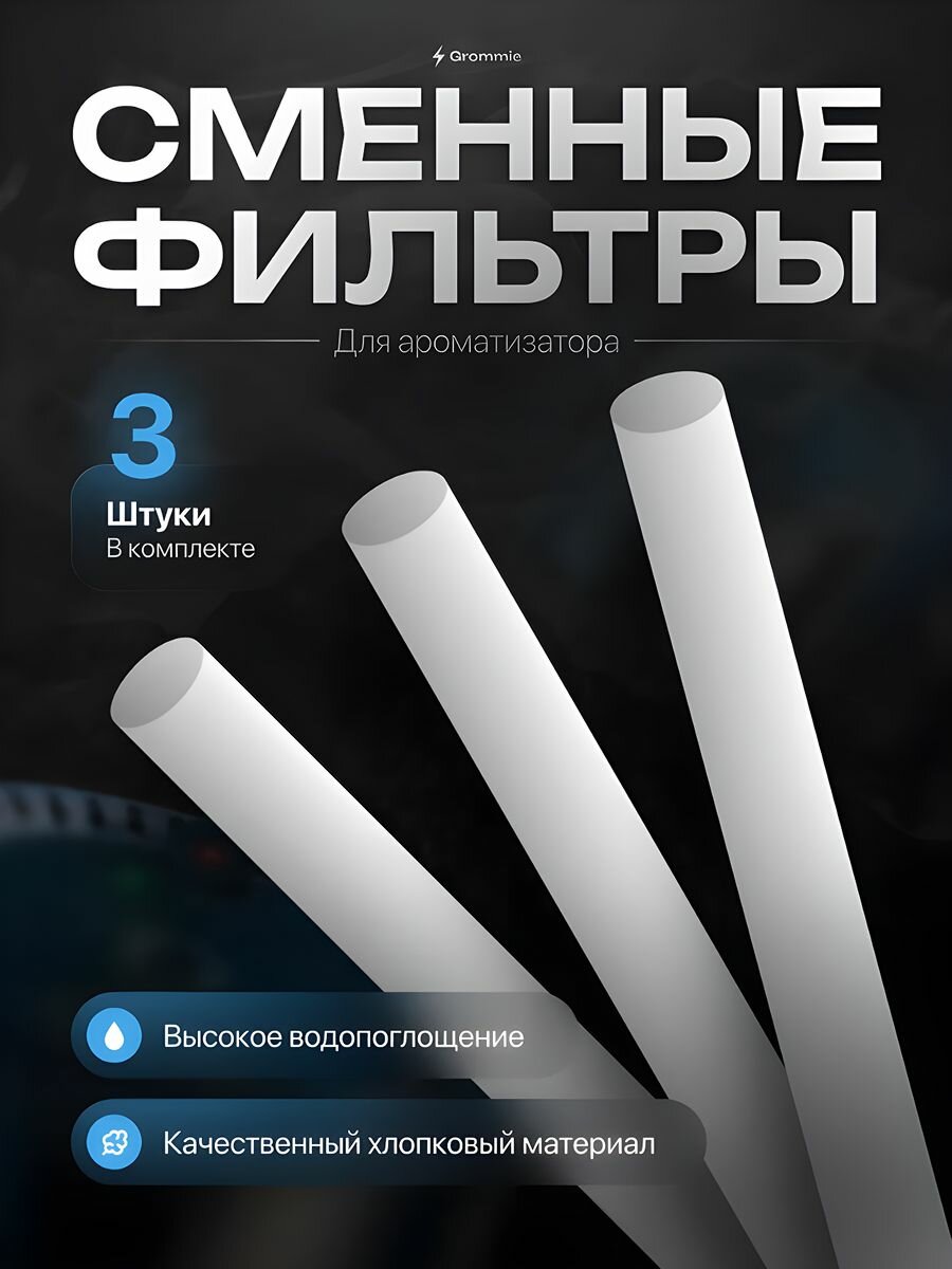 Grommie Ароматизатор автомобильный, Нейтральный для салона