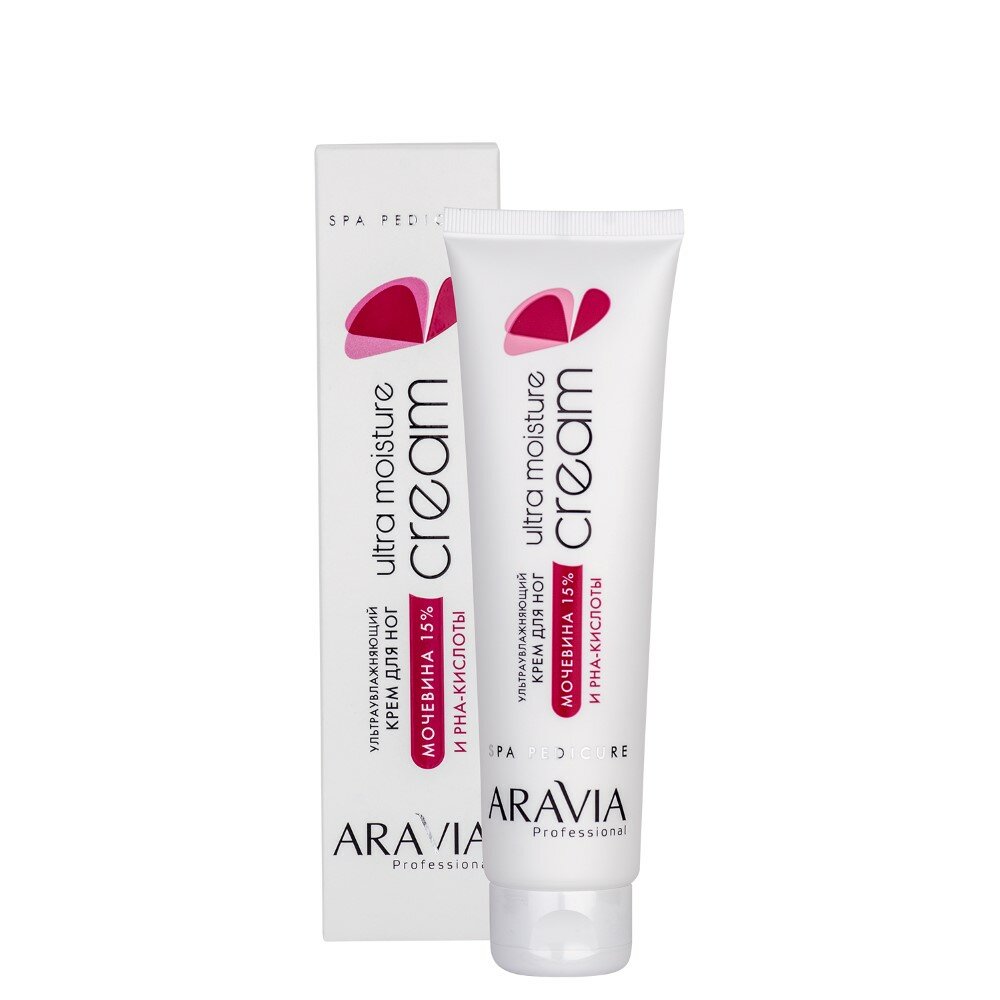 Aravia professional крем для ног ультраувлажняющий с мочевиной 15% и pha-кислотами 100 мл