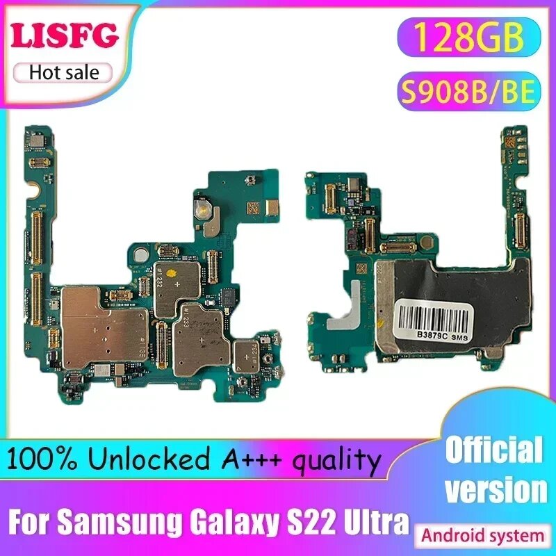 Оригинальная материнская плата 256G 512G для SM S22 Ultra S908B EU/S908B/BE/S908U, S908B-BE 512GB EU