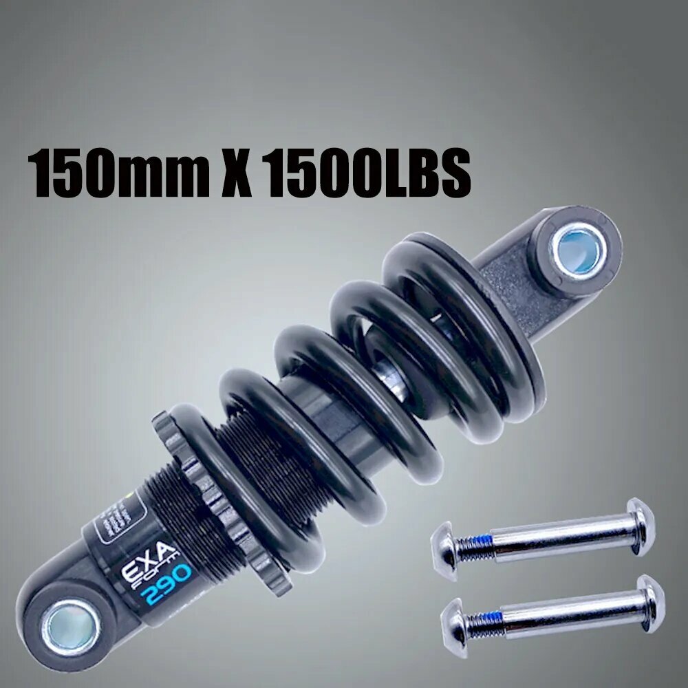KS EXA Form 290 Велосипедный задний амортизатор (пружина) 150 мм X 1500 фунтов Прочный совместимый горный велосипед Электрический скейтборд