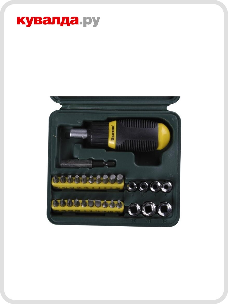 Набор со вставками KRAFTOOL "EXPERT" 29 предметов, 25556-Н29