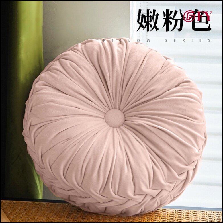Подушка диванная FLORESCENCE Amazon hot style, плюш, ручная плиссировка