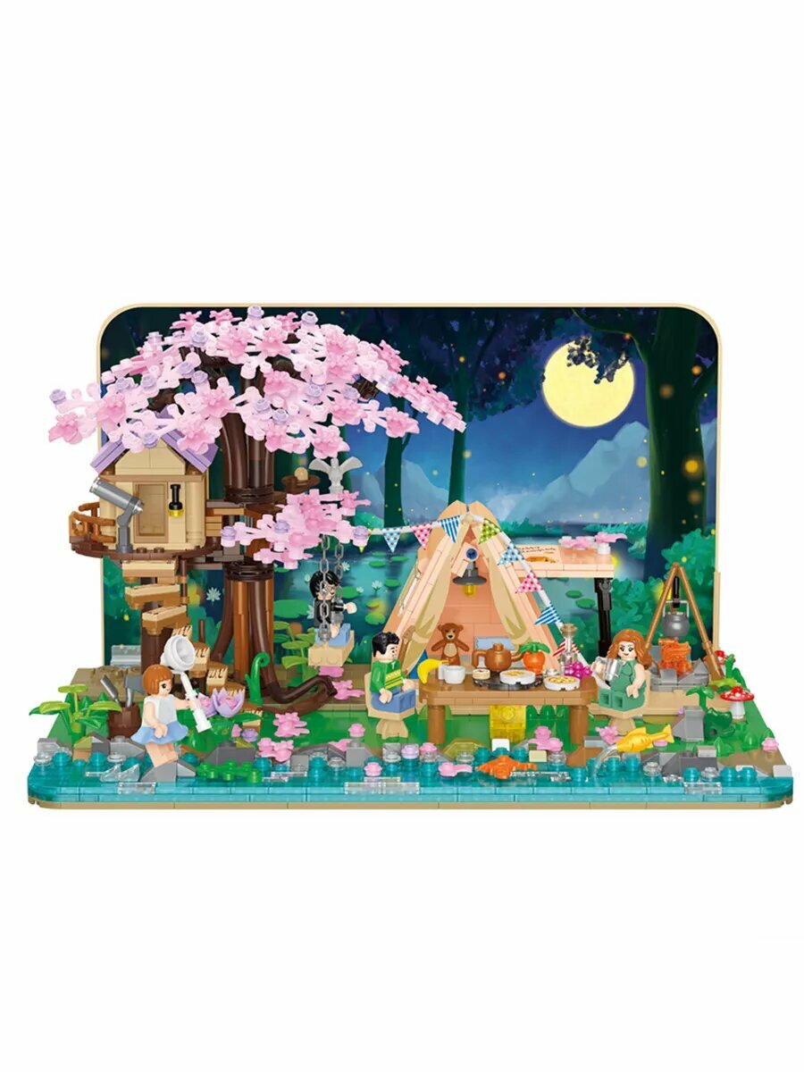 Конструктор 3D Летний поход с фигурками и подсветкой BA21169