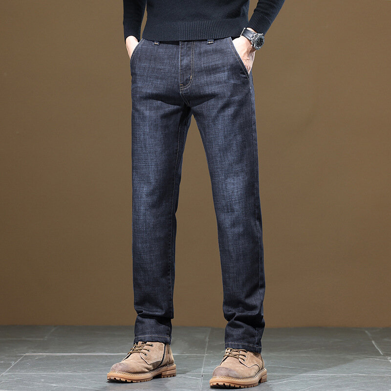 Мужские джинсы Чистый цвет / прямые B1, LI Mall талии_33