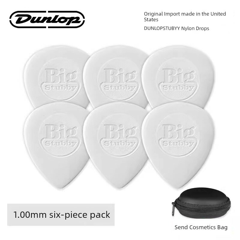 Нейлоновые гитарные пика Dunlop - Форма капли, 1.0 мм, набор из 6 шт. для акустической гитары