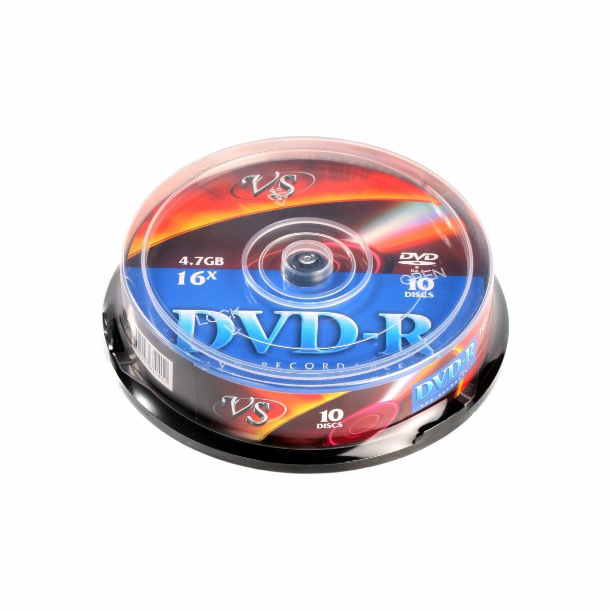 Оптический диск DVD-R VS 4.7Gb 16x, 10шт. (VSDVDRCB1001), 60 уп.