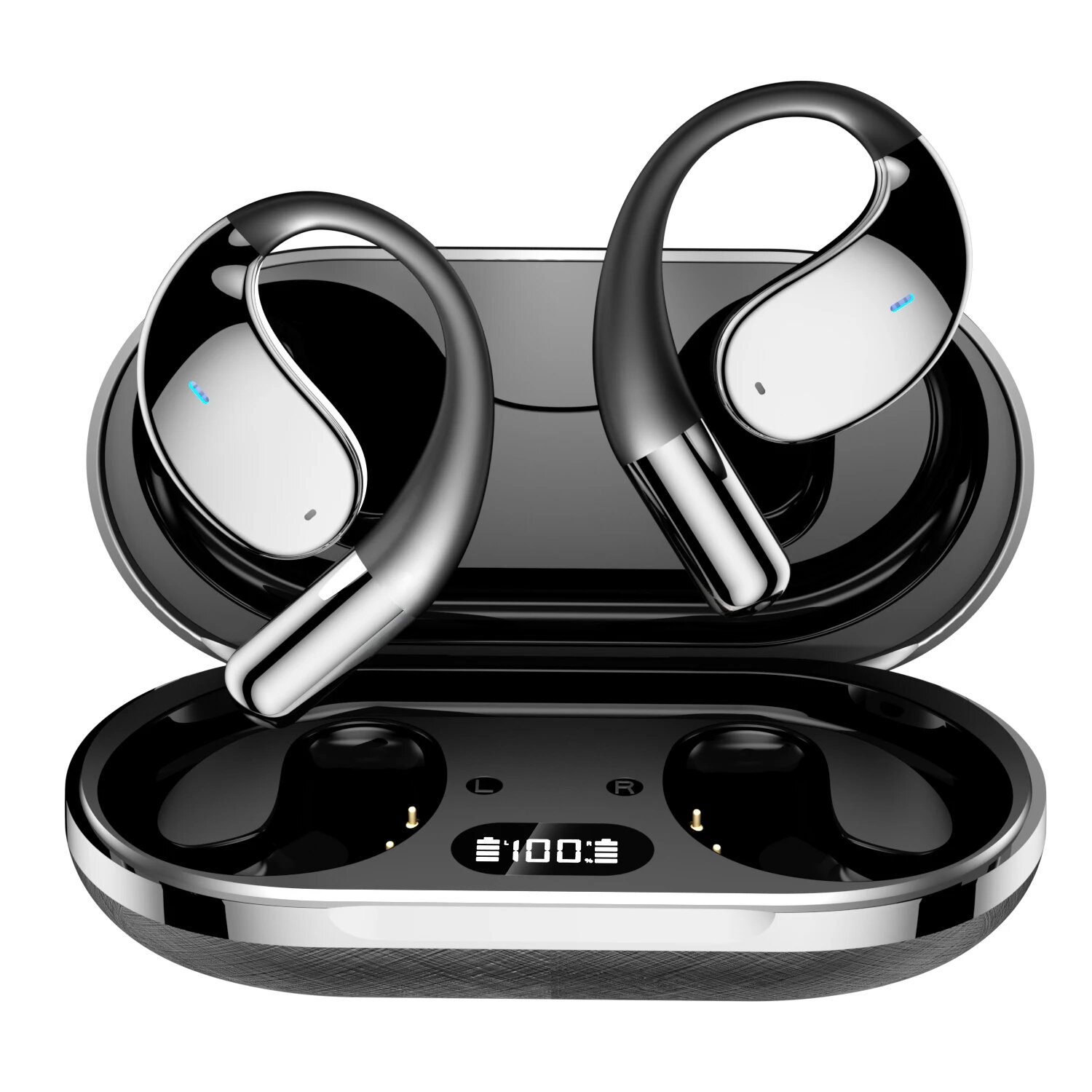 Q39Wireless AI RealTime Translation Headphones 140Languages Instant Voice Translator Earbuds Ear Hook Noise Cancelling Headphone