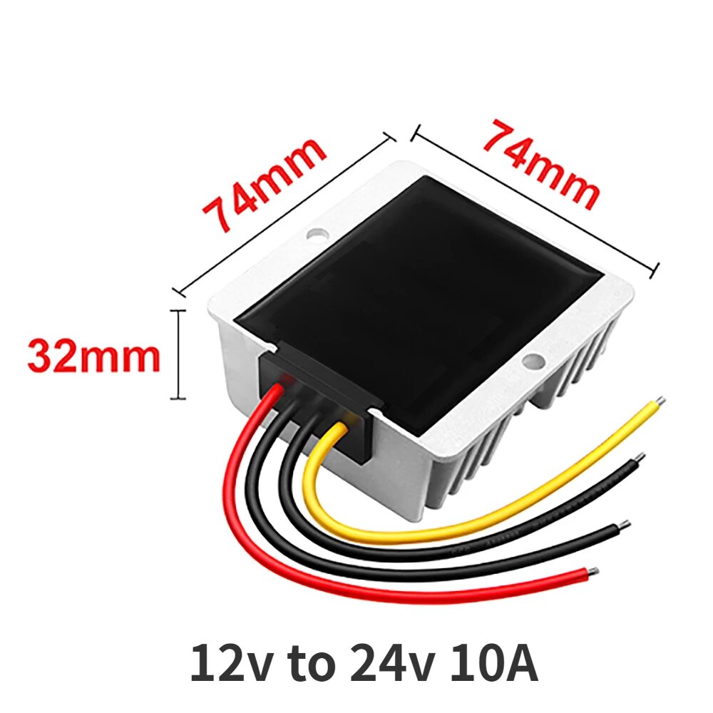 Kangwobei kb-12-24 повышающий преобразователь напряжения 12В до 24В 12v to 24v 10A