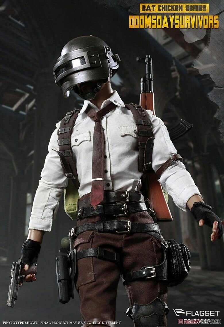 Flagset пабг Фигурка, 1/6 FS73012 Eat Chicken Series Doomsday Survivors фигурка
