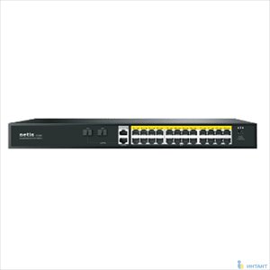 Коммутатор Netis P124GH (L2) 100Мбит/с 1Гбит/с 1xКомбо(1000BASE-T/SFP) 1SFP 24PoE 24PoE+ 360W неупра