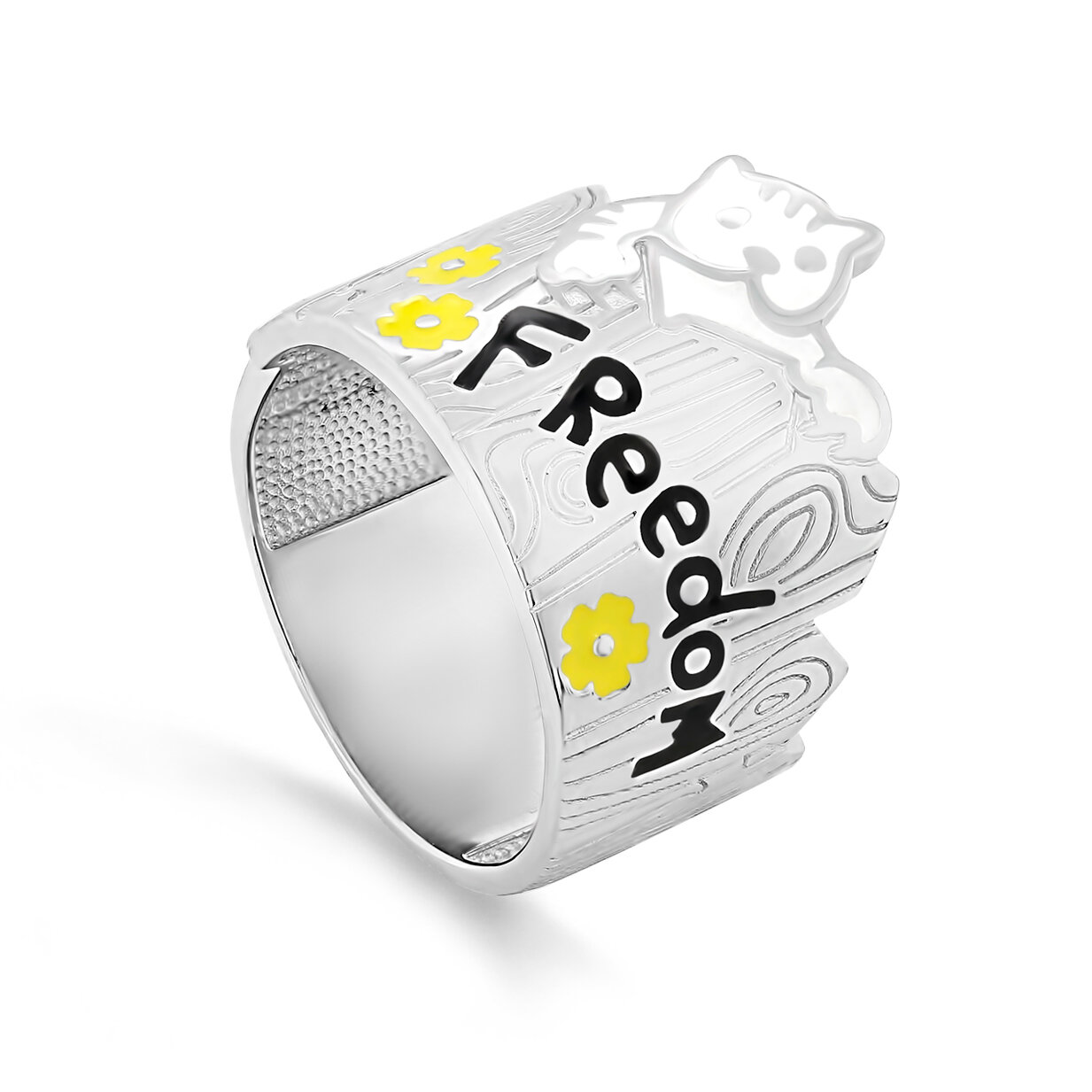 Кольцо, серебро, 925 проба