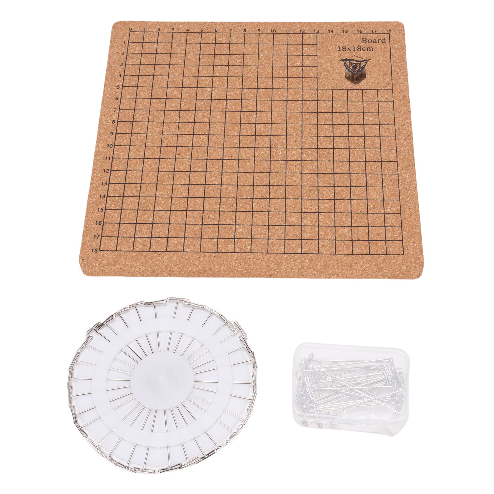 Набор досок для макраме, набор принадлежностей с 30 Т-булавками для изготовления ювелирных изделий, плетение ручной работы, многоразовая пробка