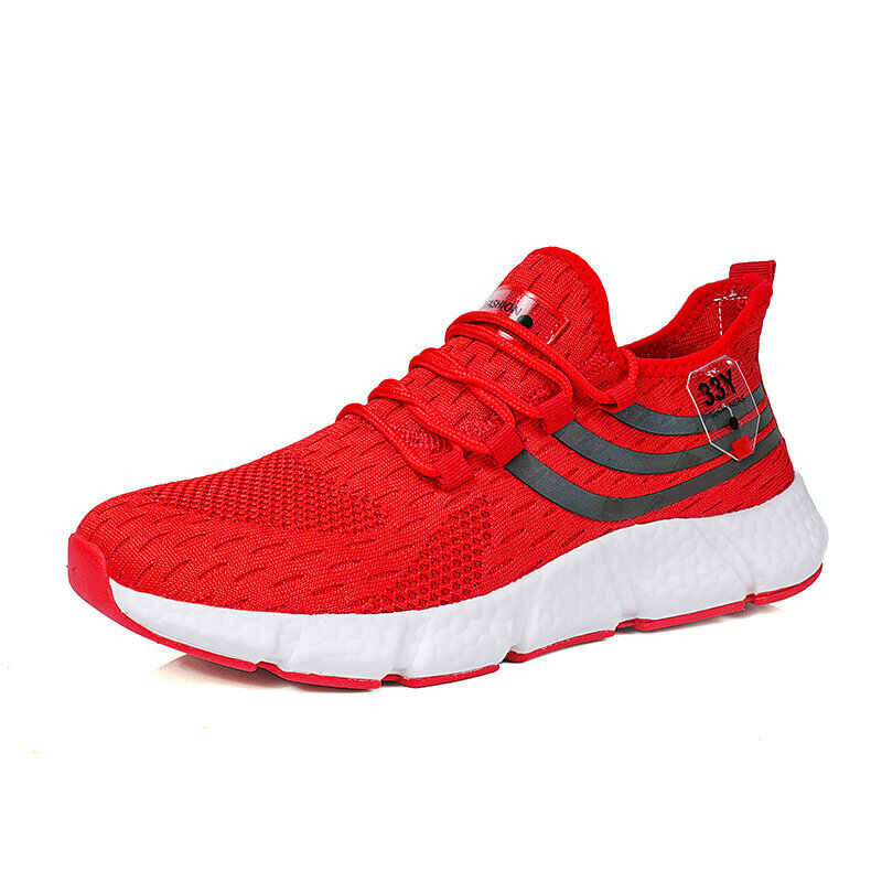 Парные спортивные туфли, мужские и женские, дышащие, Flyknit, летние кроссовки для бега с эффектом попкорна, холодносклеенные, размеры 36-46