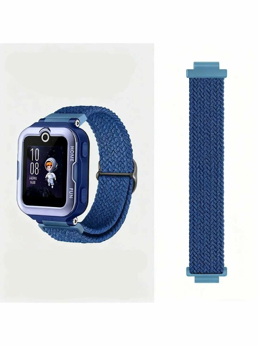 Эластичный тканевый ремешок для умных часов HUAWEI WATCH KIDS 4 Pro, синий