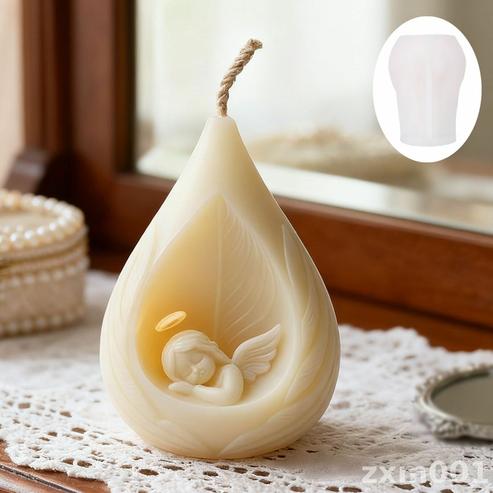 Молд для литья/Форма силиконовая Спящий ангел для детей, идеально подходит для мыловарения и поделок из смолы