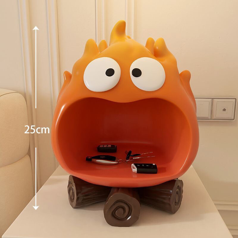 €Картонный милый креативный поднос для ключей с пламенем для прихожей и гостиной, домашний декор