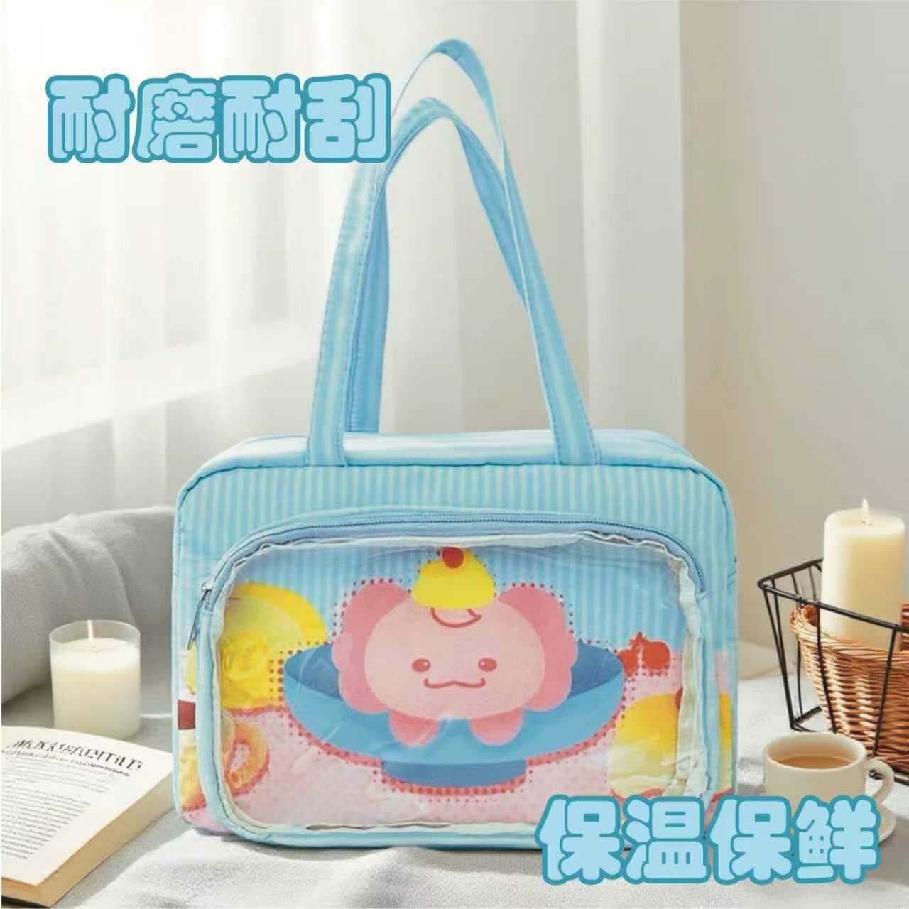 Изолированная ланч-бокс для офисных работников, утолщенная ручная сумка для бенто, сумка для завтрака для студентов, высококачественная сумка для ланч-бокса большой вместимости