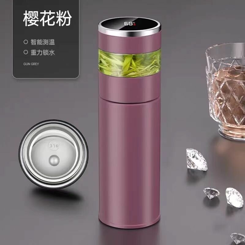 Интеллектуальная чашка для разделения воды и чая из нержавеющей стали для мужчин, большая емкость для заваривания чая, автомобильная модель 2023 года