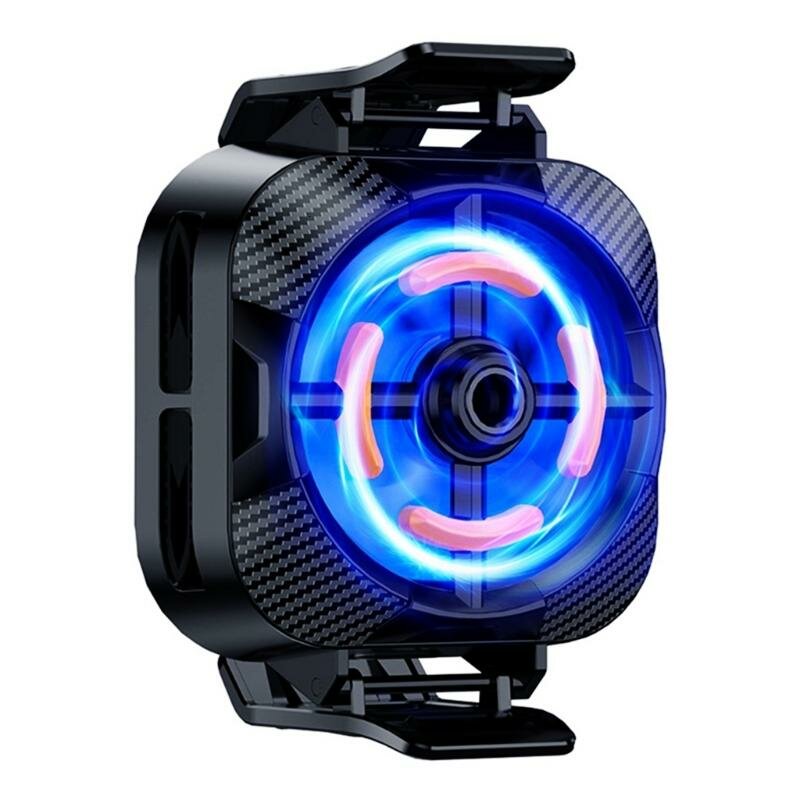 Клипса-радиатор для телефона с LED подсветкой, Задний зажим