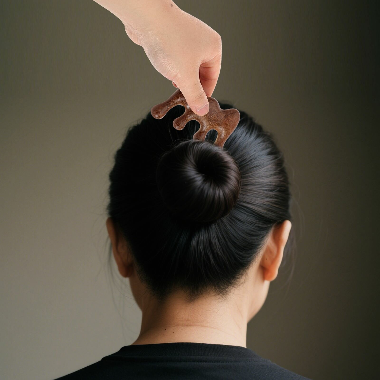 Расческа Гуаша Из Дерева, Эргономичный Дизайн, Для Массажа Головы И Тела, Уход За Волосами, 1 Шт