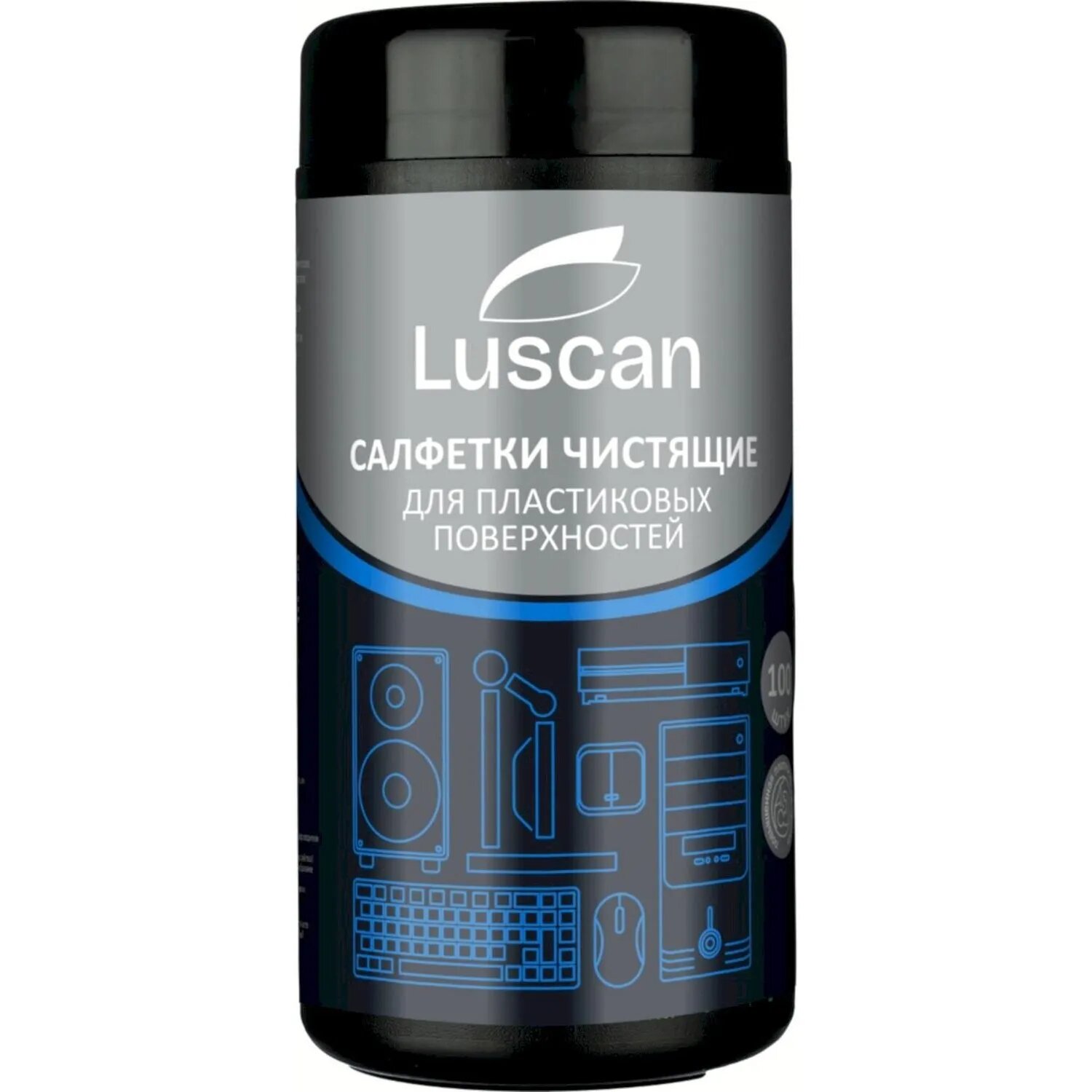 Салфетки Attache Selection д/поверхностей, туба, пов/пл, 100 шт, 130х150
